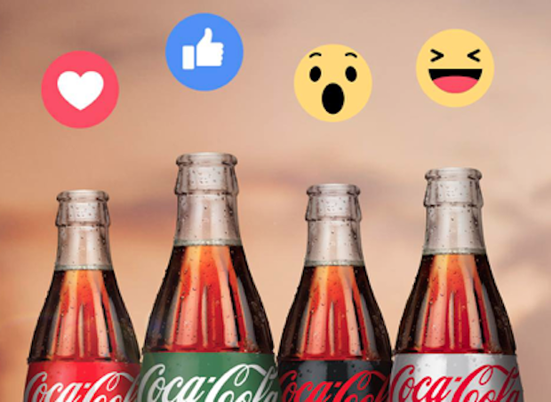 Coke bruger Facebook-emojis - Dansk Markedsføring